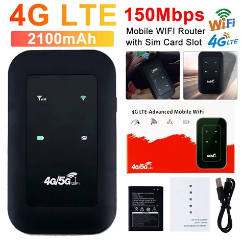 Mbps Wireless Wifi Mobile Hotspot G Lte Router Pocket Wifi Router Wireless Modem With Sim
