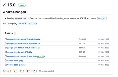 Release Eclipse Version Issue Google Google Java Format
