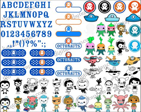 Digitalbytnp Octonauts Svg Bundle Octonauts Svg Png