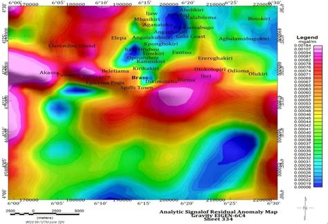 Analytic Signal Map Of The Study Area The Tilt Derivative Map Figure