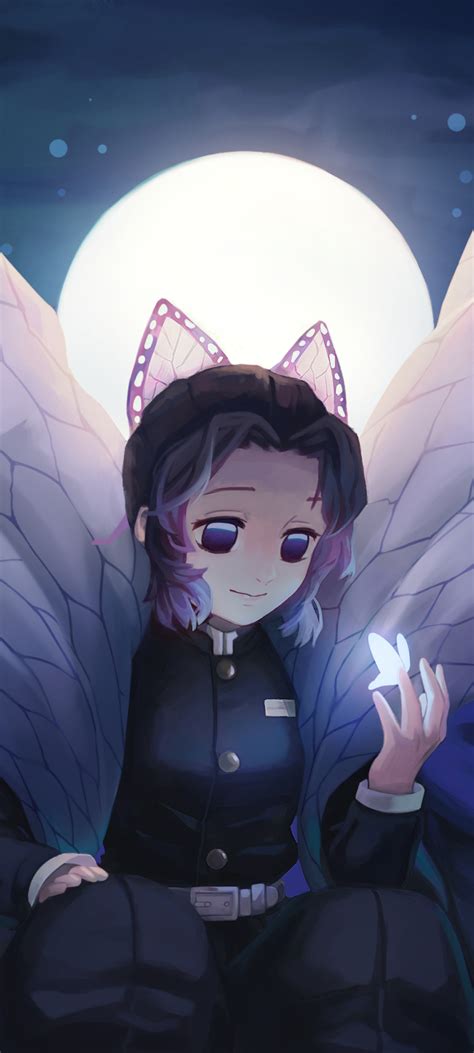 1080x2400 Cute Shinobu Kochou Kimetsu No Yaiba Hd Art 1080x2400
