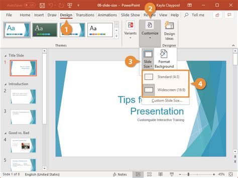 Powerpoint Template Slide Size