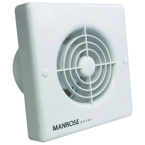 Manrose Qf100t Quiet Timer Extractor Fan For Bathrooms And Toilets