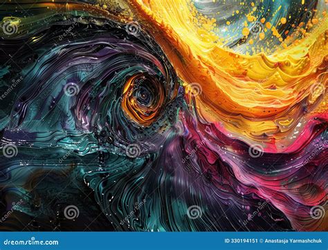 An Explosion Of Vibrant Colors Blending Into Each Other Stock Illustration Illustration Of