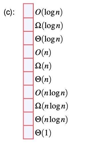 Solved A What Is The Worst Case Time Complexity Of