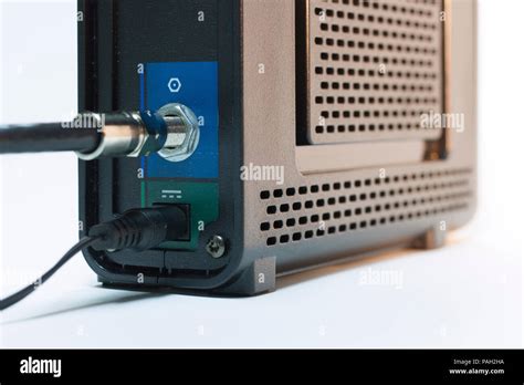High Speed Broadband Internet Modem And Router Stock Photo Alamy