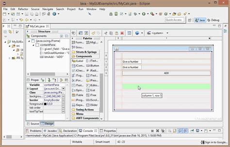 Java Swing Eclipse Tutorial