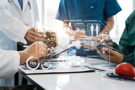 Medical Team Working On Digital Tablet Healthcare Doctor Technology