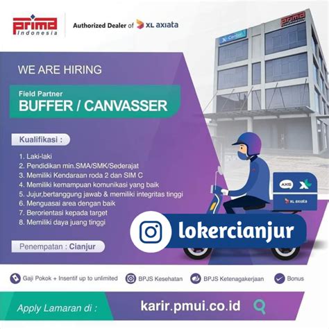 Lowongan Kerja Pt Prima Multi Usaha Indonesia Prima Carilokercianjur