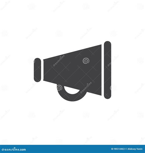 Bullhorn Icon Gold Glossy Bullhorn Symbol Isolated On Violet Velvet