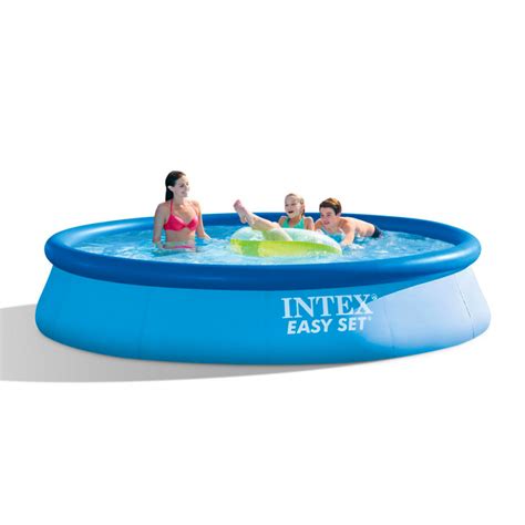 Intex 28142 Piscine Hors Sol Gonflable Ronde 396x84cm Easy Set