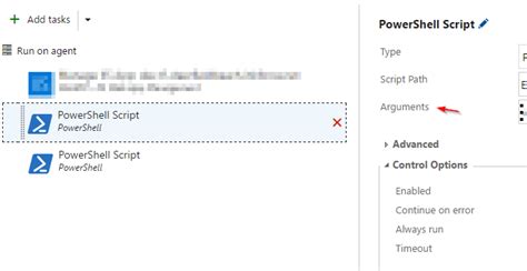 Powershell Tfs Power Shell Task Doesnt Pass The Correct Amount Of