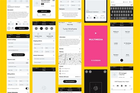 Turbo Ios Wireframe Kit Wireframe Wireframe Kit Turbo