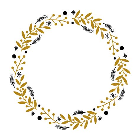 Christmas Round Border Vector Png Images Christmas Round Border