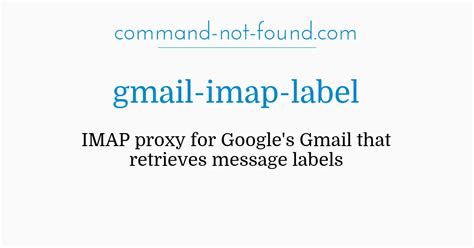 N Gmail Imap Label