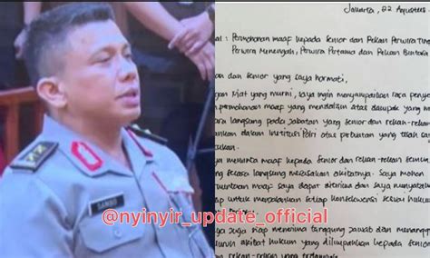 Mengulik Makna Surat Permintaan Maaf Ferdy Sambo Grafolog Ungkap
