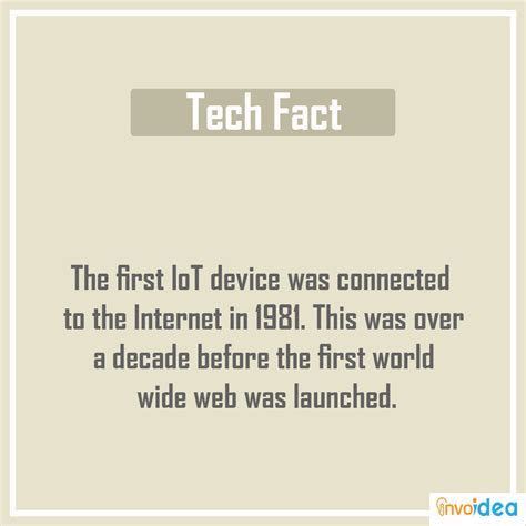 The First Iot Device Was Connected Invoidea Technologies