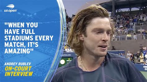 Andrey Rublev On Court Interview 2023 US Open VCP Tennis