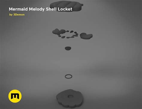Shell From Mermaid Melody 3d Model 3d Printable Cgtrader