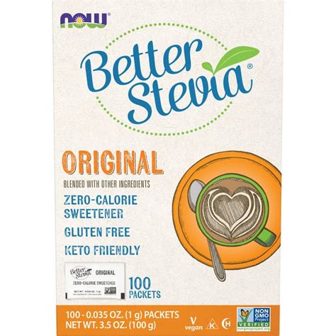 NOW Foods Better Stevia Original 100 Pkts - Swanson Health Products
