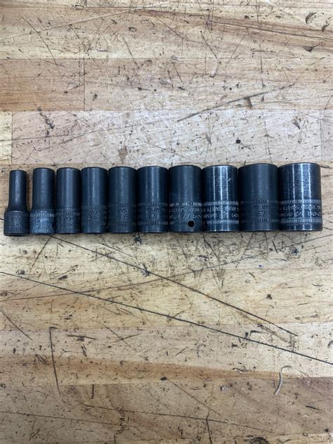Buy Snap On 14 Metric Impact Semi Deep Socket Set 10pc Usa Imtmms