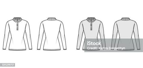 폴로 스웨터 테크니컬 패션 일러스트와 리브 헨리 넥 클래식 칼라 긴 소매 엉덩이 길이 니트 트리밍 0명에 대한 스톡 벡터 아트 및 기타 이미지 Istock