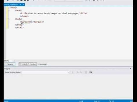 How To Show Moving Text Image On A HTML Webpage YouTube