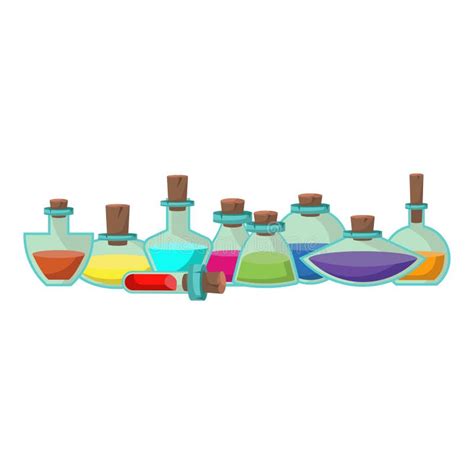 Game Icon Of Bottle With Poison Or Elixir Cartoon Container For Health