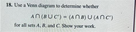 Solved Use A Venn Diagram To Determine