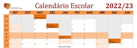 Calendário Escolar Aeamc Ae Arqueólogo Mário Cardoso