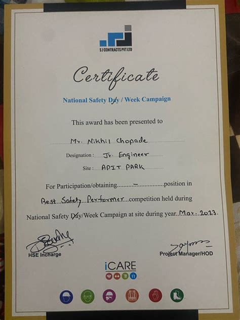 Nikhil Chopade On Linkedin Nationalsafetyweek