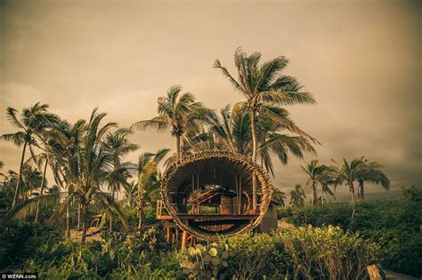 Inside The Incredible Luxury TREEHOUSE Featuring A King Sized Bed A Bathroom And An Open Air