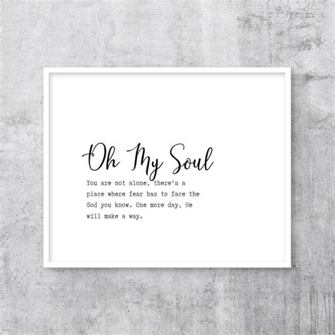 Oh My Soul Lyrics Print Casting Crowns Faith Based Art Etsy