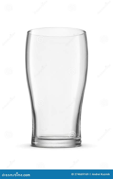 Empty Drinking Glass Isolated On White Background Stock Image Image