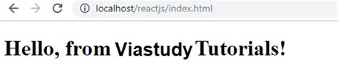 Using ReactJS From CDN ViA TUTORIALS