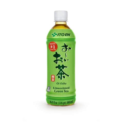Ito En Oi Ocha Unsweetened Green Tea Zero Calories 169 Fl Oz 12