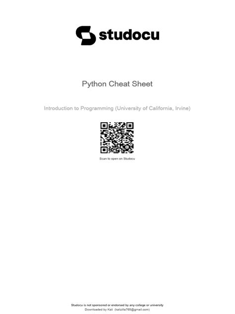 Python Cheat Sheet Python Cheat Sheet Pdf Boolean Data Type
