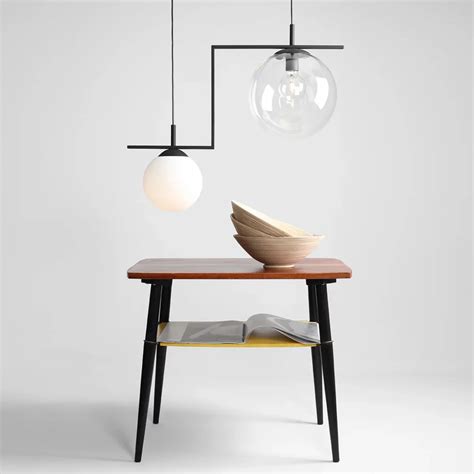 Lampa Sufitowa Czarna Szklane Kule ZAC 2 BLACK 1038H1 Aldex Ortelli