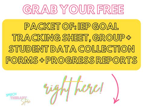Printable Sheets Iep Progress Monitoring