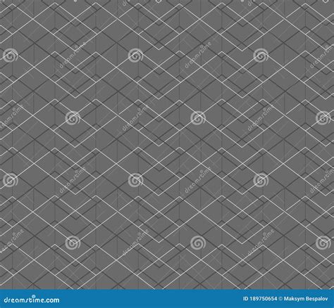 Repetitive White Vector Geo Repeat Texture Seamless Linear Graphic Poly Textile Pattern