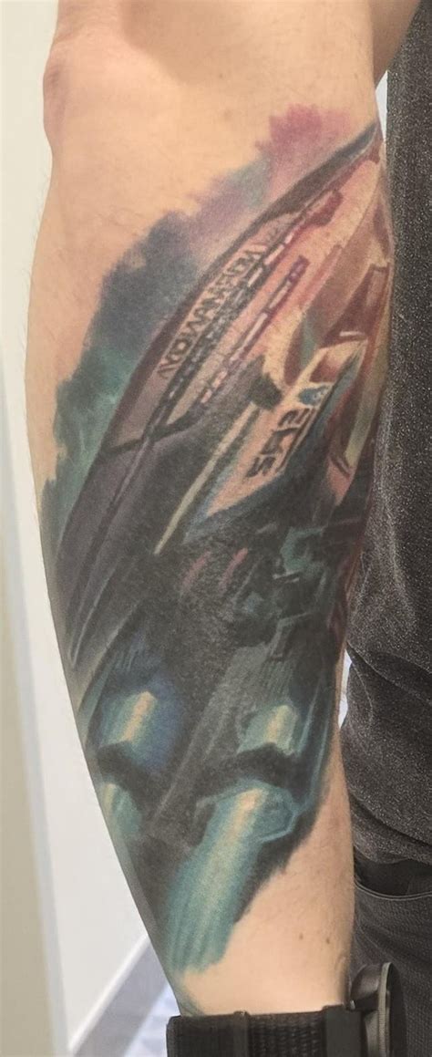 Wip Mass Effect Inspired Half Sleeve Tattoo Rmasseffect
