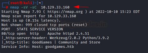 GoodGames HackTheBox Walkthrough Hacking Articles