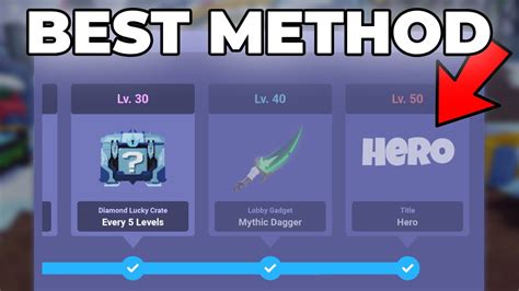 How To Get PLAYER LEVEL 50 FAST Roblox Bedwars YouTube