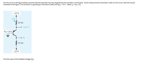 Solved For The Circuit In The Figure Below Assume That Chegg Com