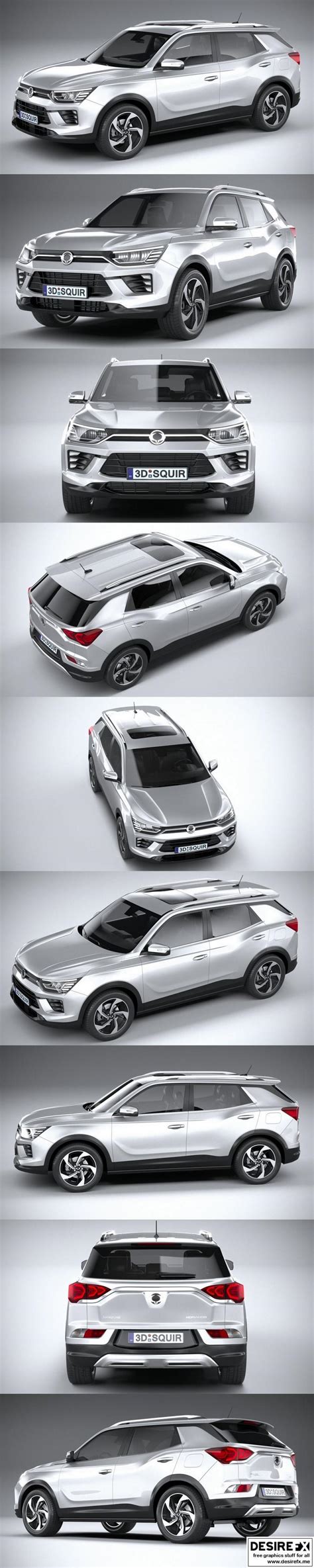 Desire Fx 3d Models Sangyong Korando 2020 3d Model