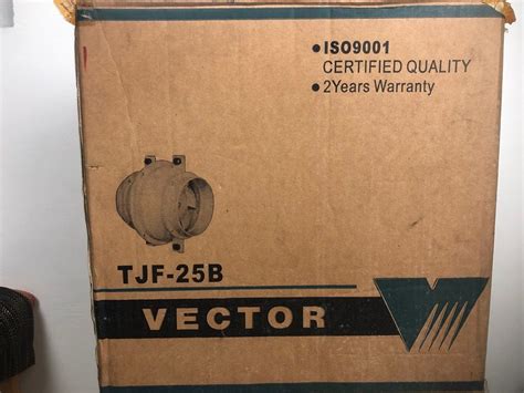 Vector TJF 25B In Line Duct Fan Exhaust Fan Commercial Industrial