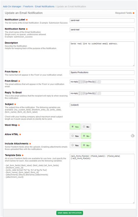 Solspace Freeform Saves Email But Doesnt Send Expressionengine® Answers