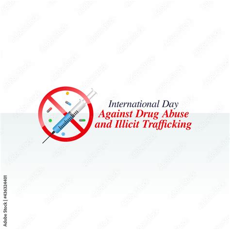 Vetor De Vector Graphic Of International Day Against Drug Abuse And