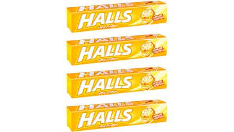 Halls Мед Лимон леденцы 4 шт по 25 г - купить с доставкой по выгодным ...