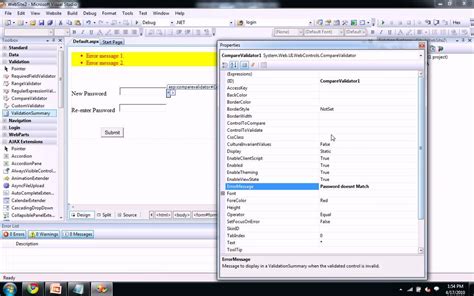 Compare Validator Control In Asp Net Mendublog Blogspot YouTube